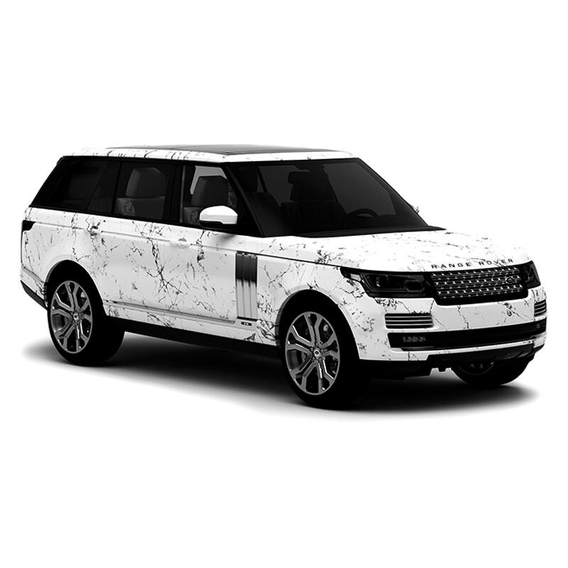 Vicrez® vzv10448-35 - 5' x 35' Black White Granite Marble Vinyl Car ...