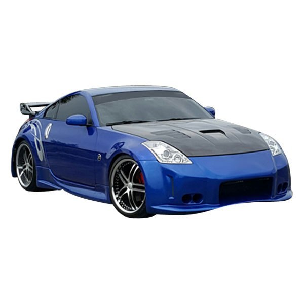VIS Racing® - Nissan 350Z 2004 Invader 3 Style Fiberglass Body Kit