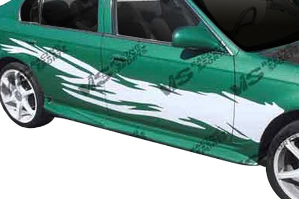 VIS Racing® - Honda Civic 1996 Invader 6 Style Fiberglass Body Kit