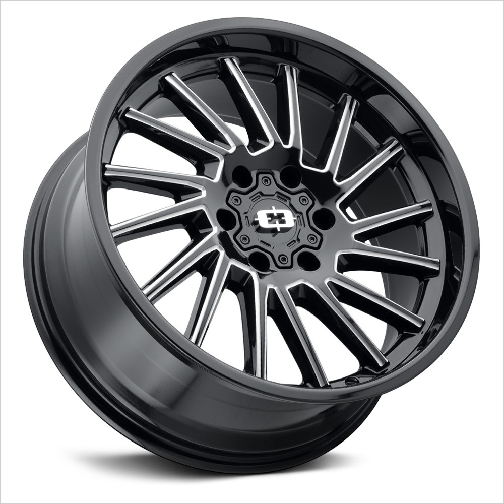 VISION OFF-ROAD® 306 RAPIER Wheels - Gloss Black with Milled Spokes Rims