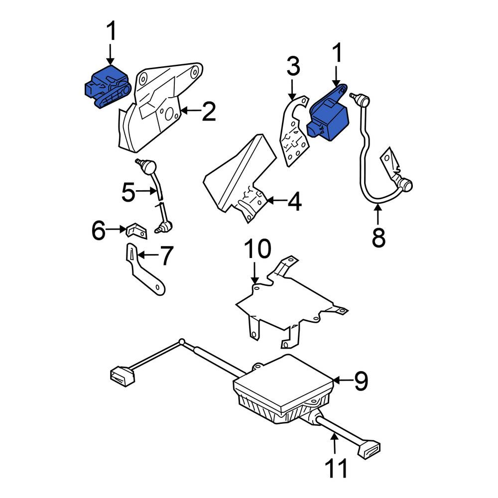 Volkswagen OE 4B0907503A - Headlight Level Sensor