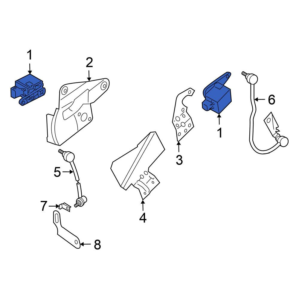 Volkswagen OE 4B0907503A - Headlight Level Sensor