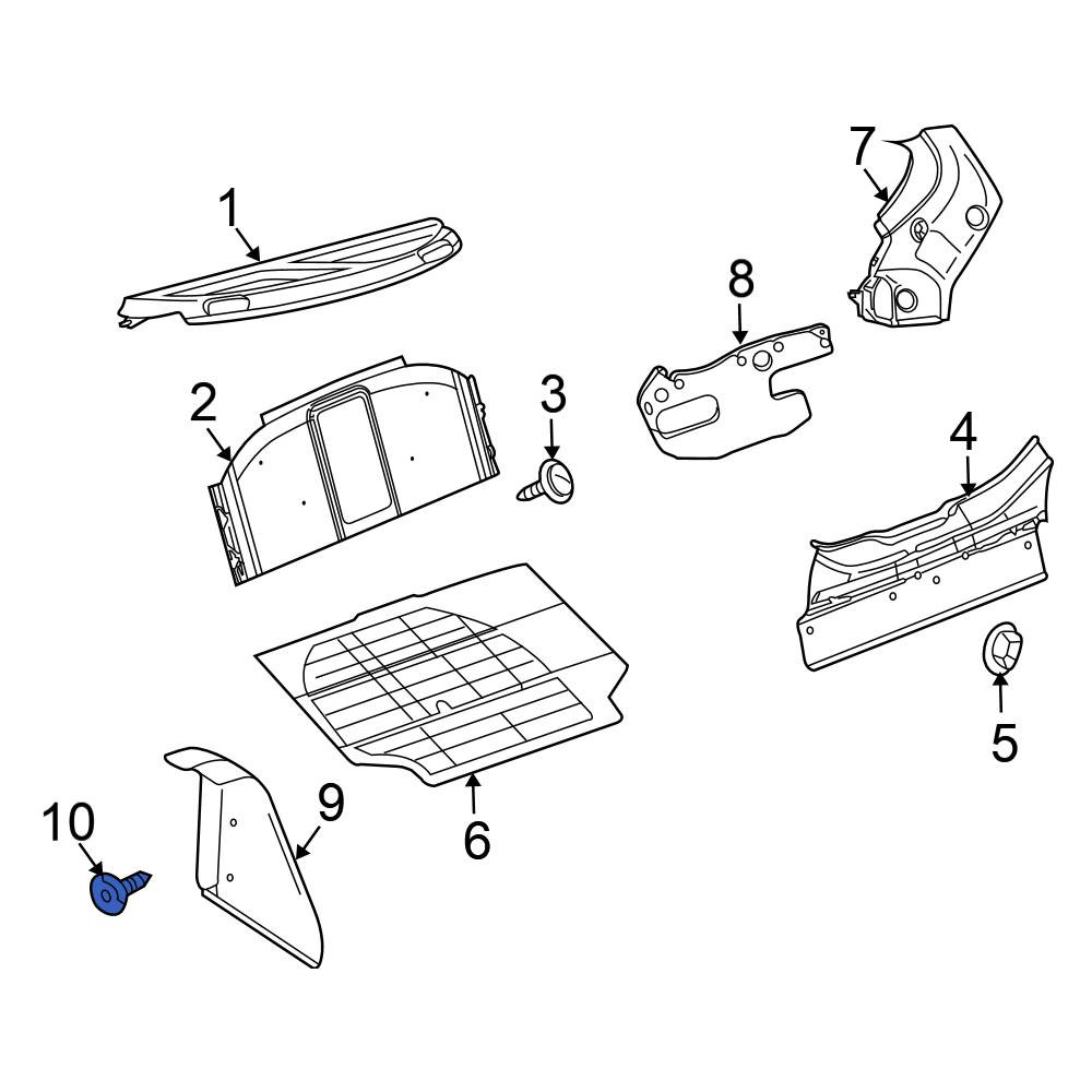 Volkswagen OE 1C0868243 - Door Interior Trim Panel Retainer