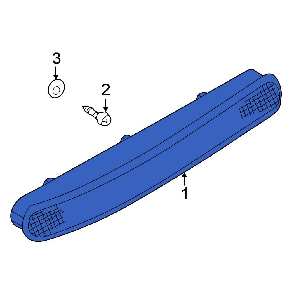 Volkswagen OE 1Y0945097 - Rear Center High Mount Stop Light