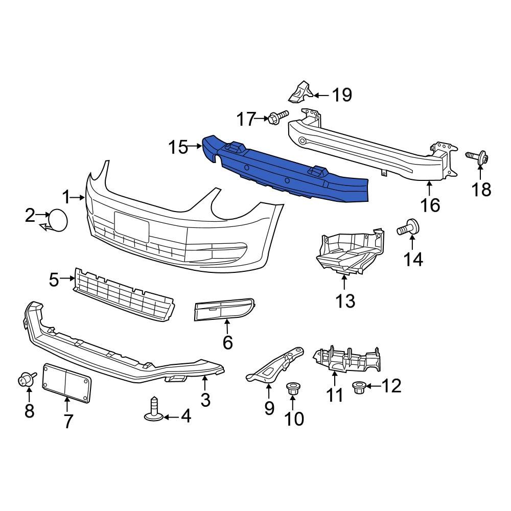 Volkswagen OE 5C5807248 - Front Bumper Impact Absorber