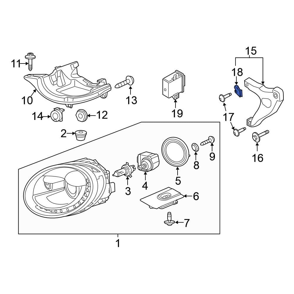 Volkswagen OE 1K8941297 - Headlight Mounting Nut