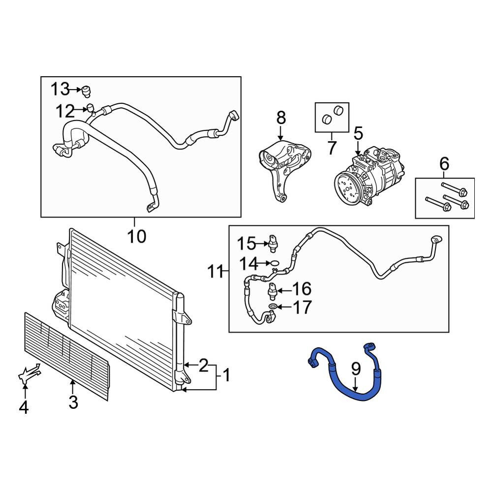 Volkswagen OE 5C0820721A - A/C Refrigerant Discharge Hose