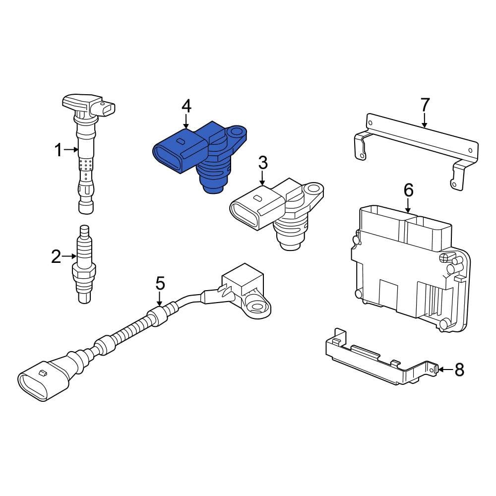 Volkswagen OE 06H906433 - Engine Crankshaft Position Sensor