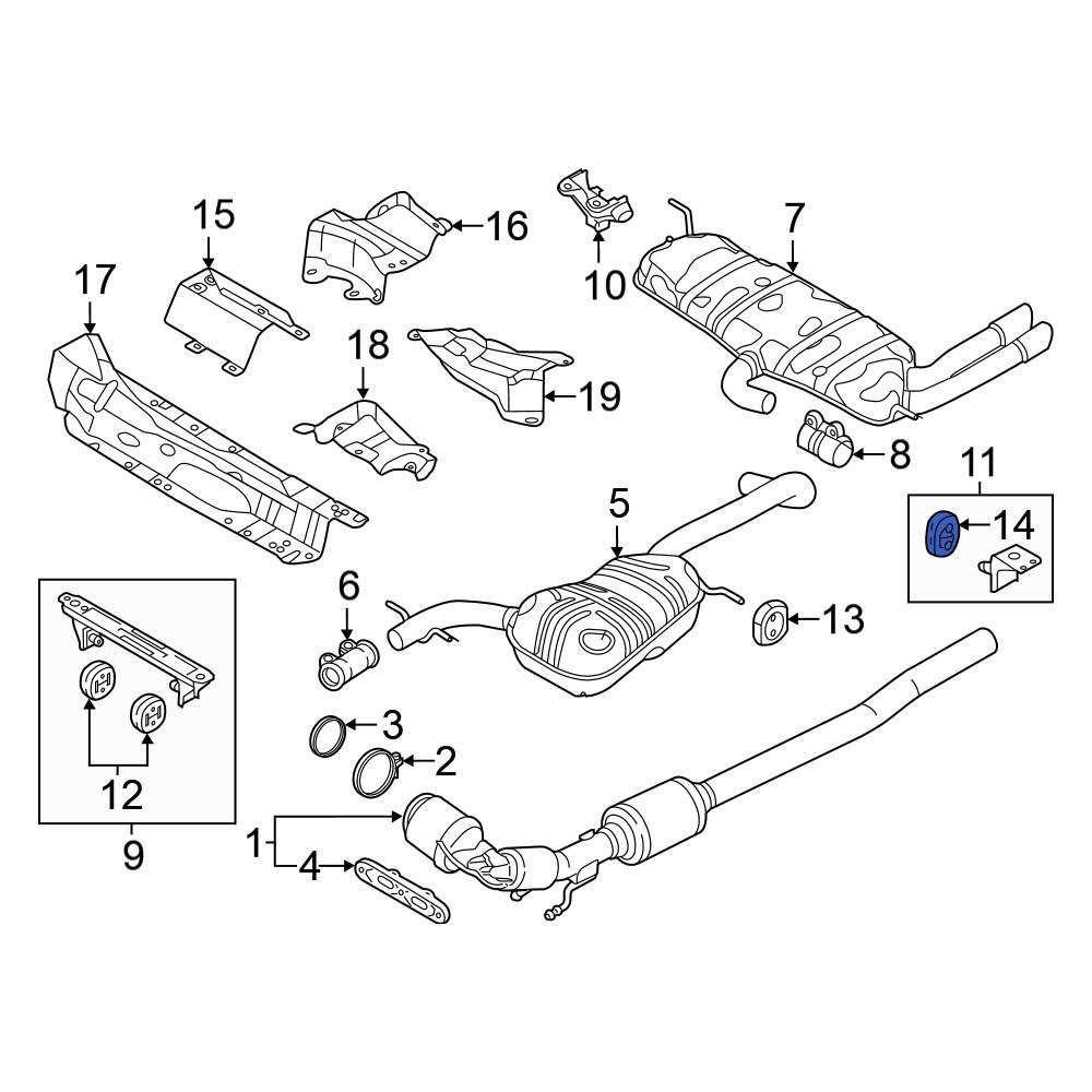 Volkswagen OE 1K0253147D - Exhaust System Hanger