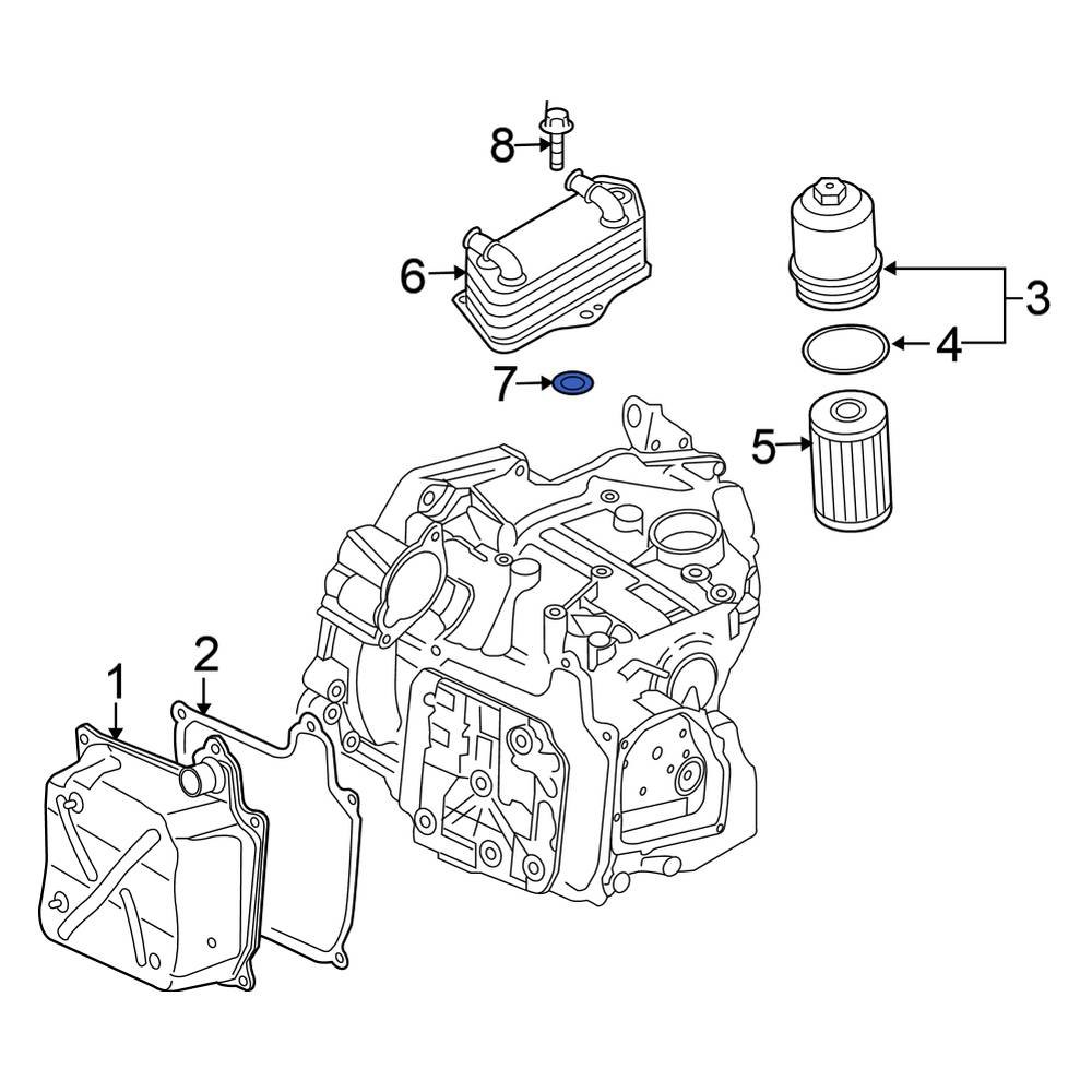 Volkswagen OE WHT008226 - Automatic Transmission Oil Cooler O-Ring
