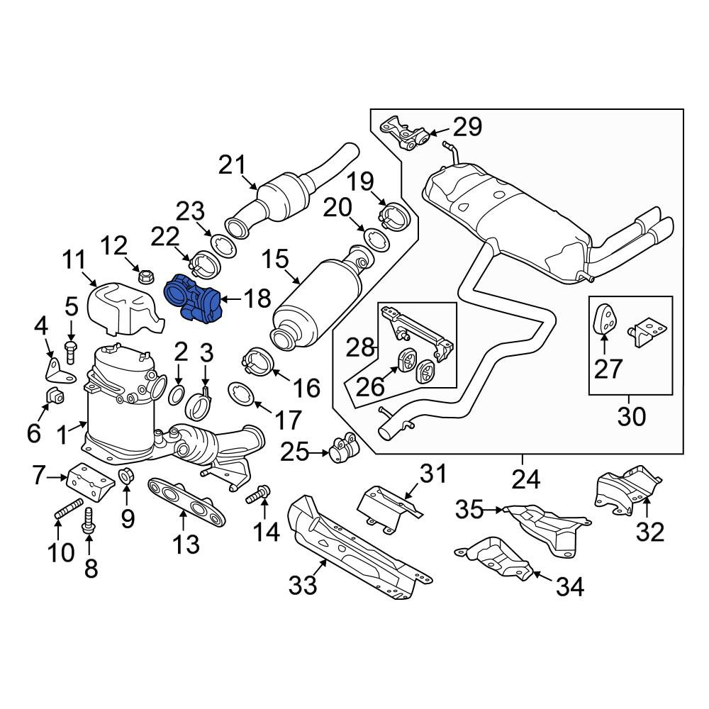 Volkswagen OE 1K0253691J - Exhaust Back Pressure Regulator