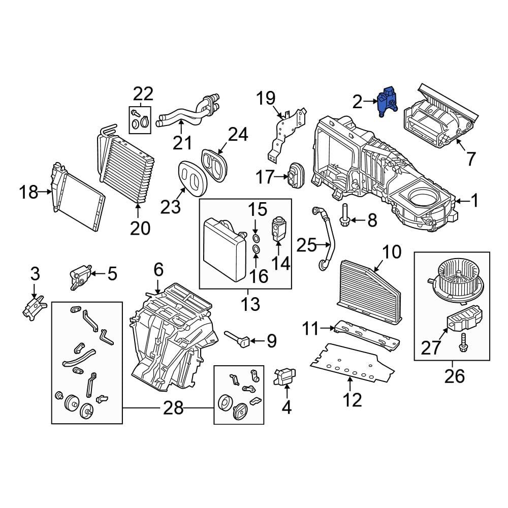 Volkswagen OE 561907511A - HVAC Air Adjustment Control Motor
