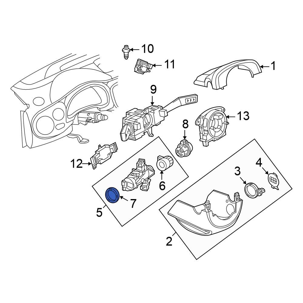 Volkswagen OE 5C6905841 - Ignition Switch