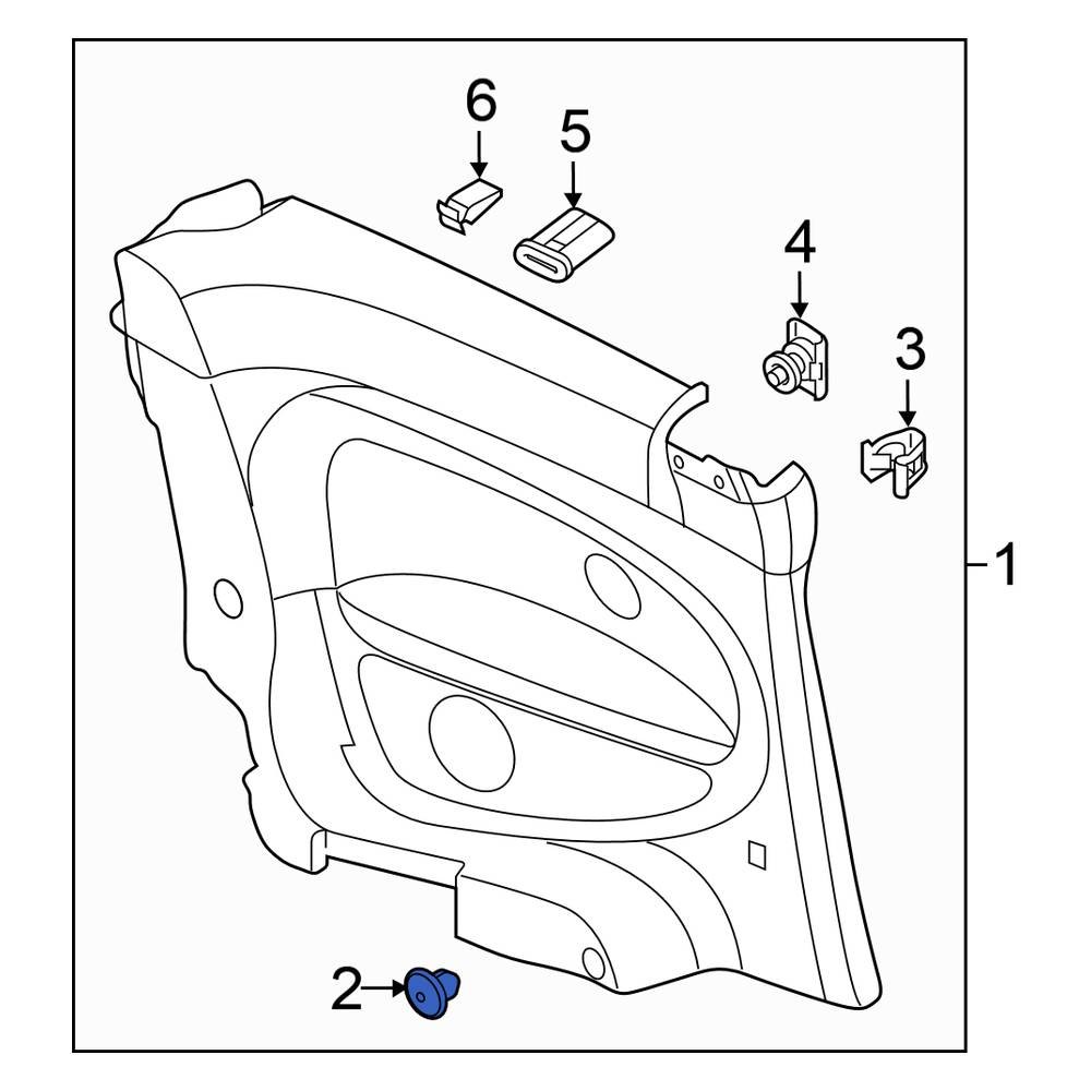 Volkswagen OE 1C0867388 - Console Clip