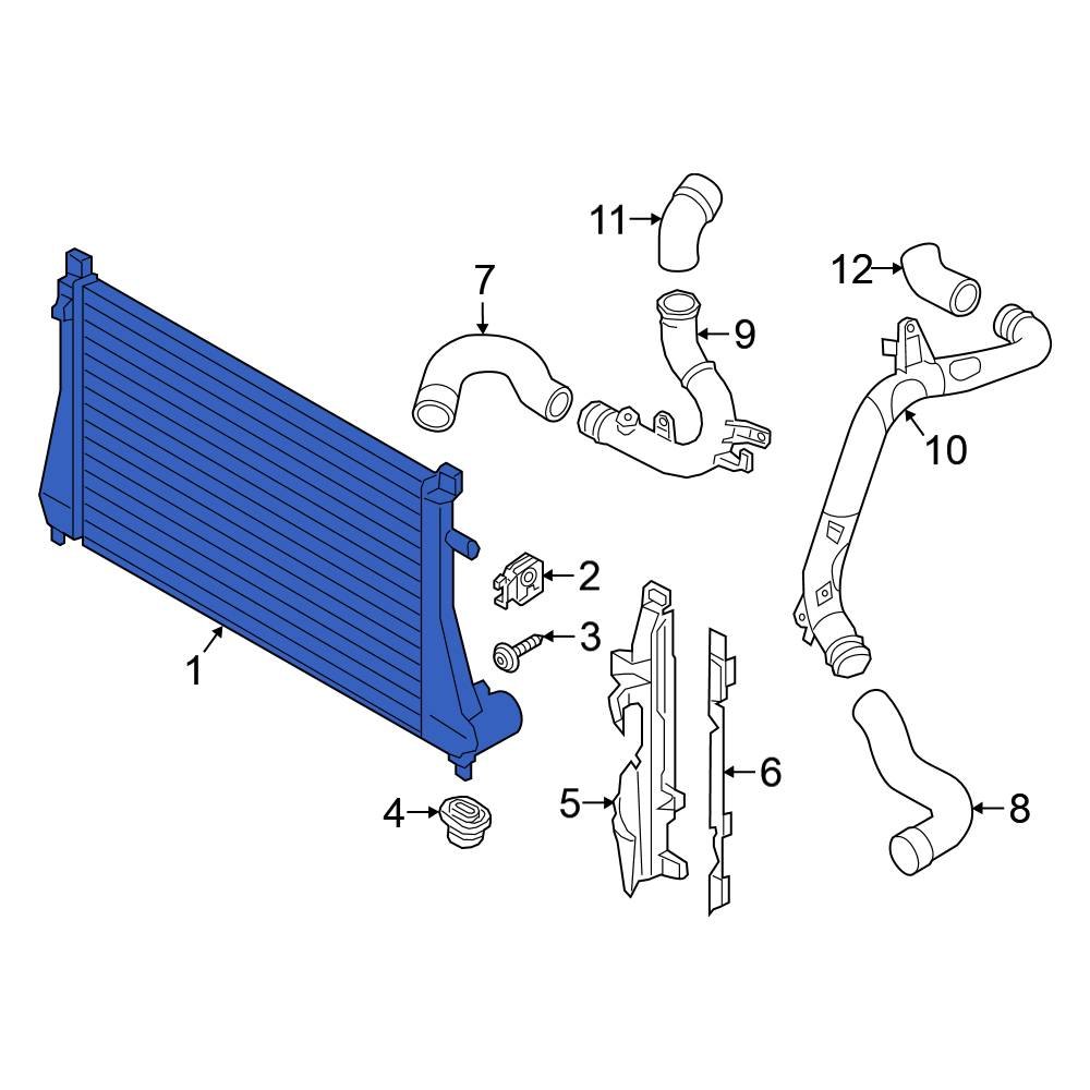 Volkswagen Oe 5qm145803d Intercooler