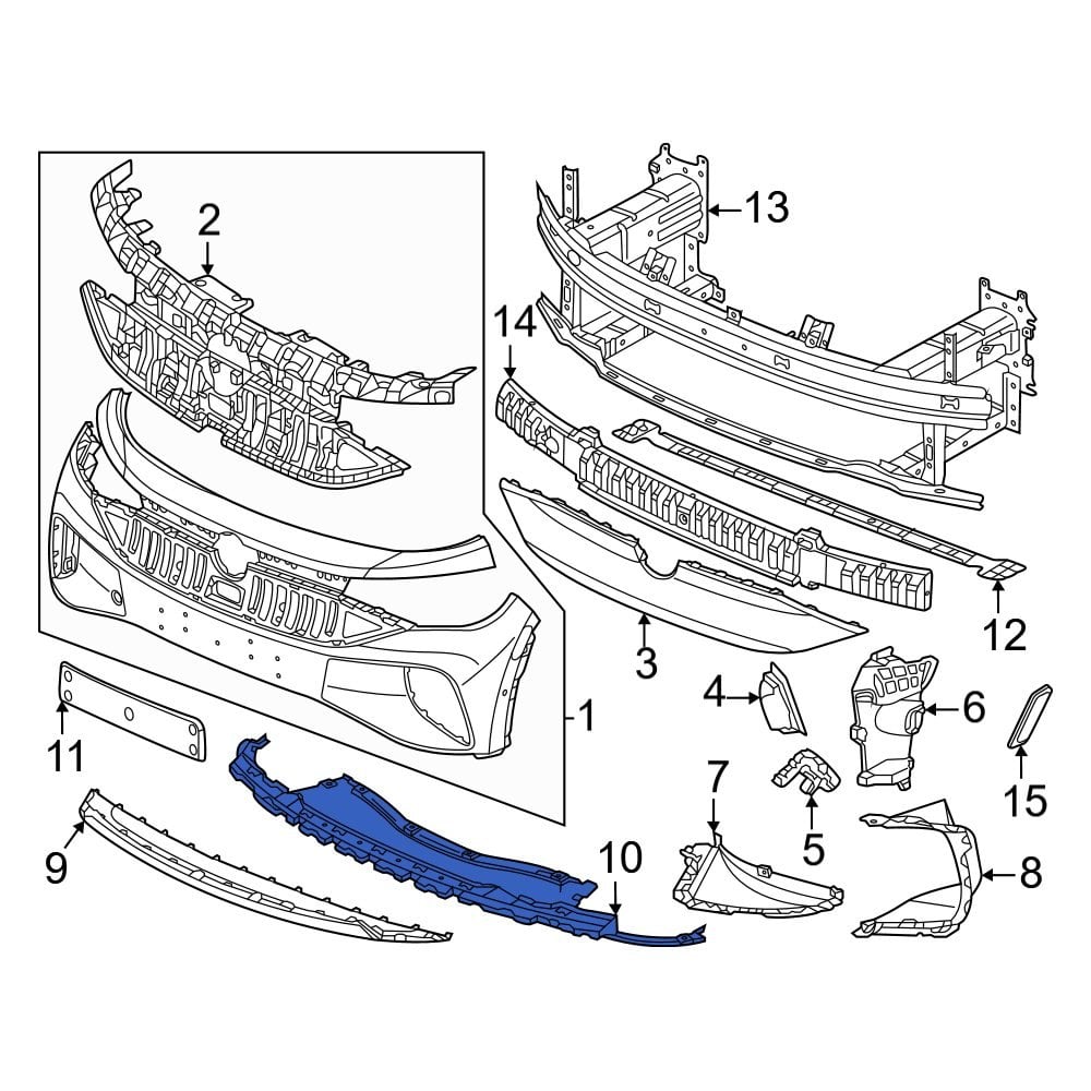 Volkswagen OE 11A805915B9B9 - Front Valance Panel