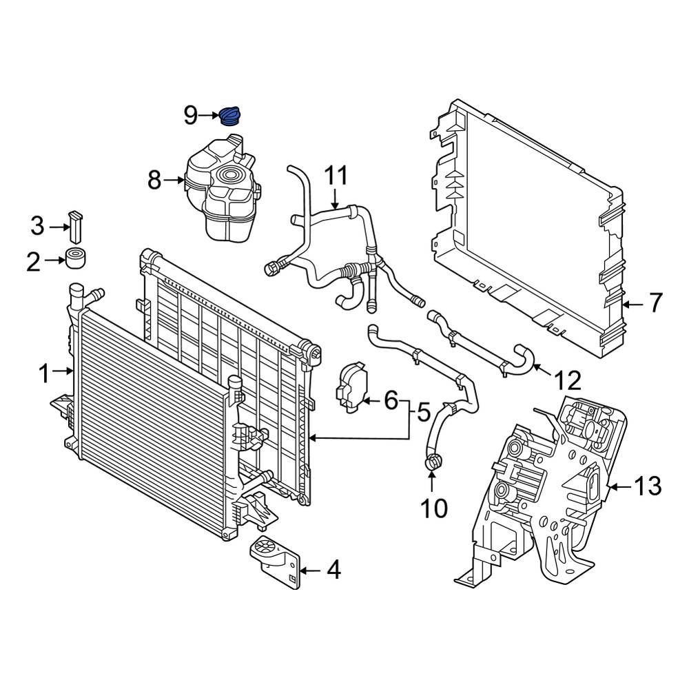 Volkswagen OE 2Q0121321A - Engine Coolant Reservoir Cap