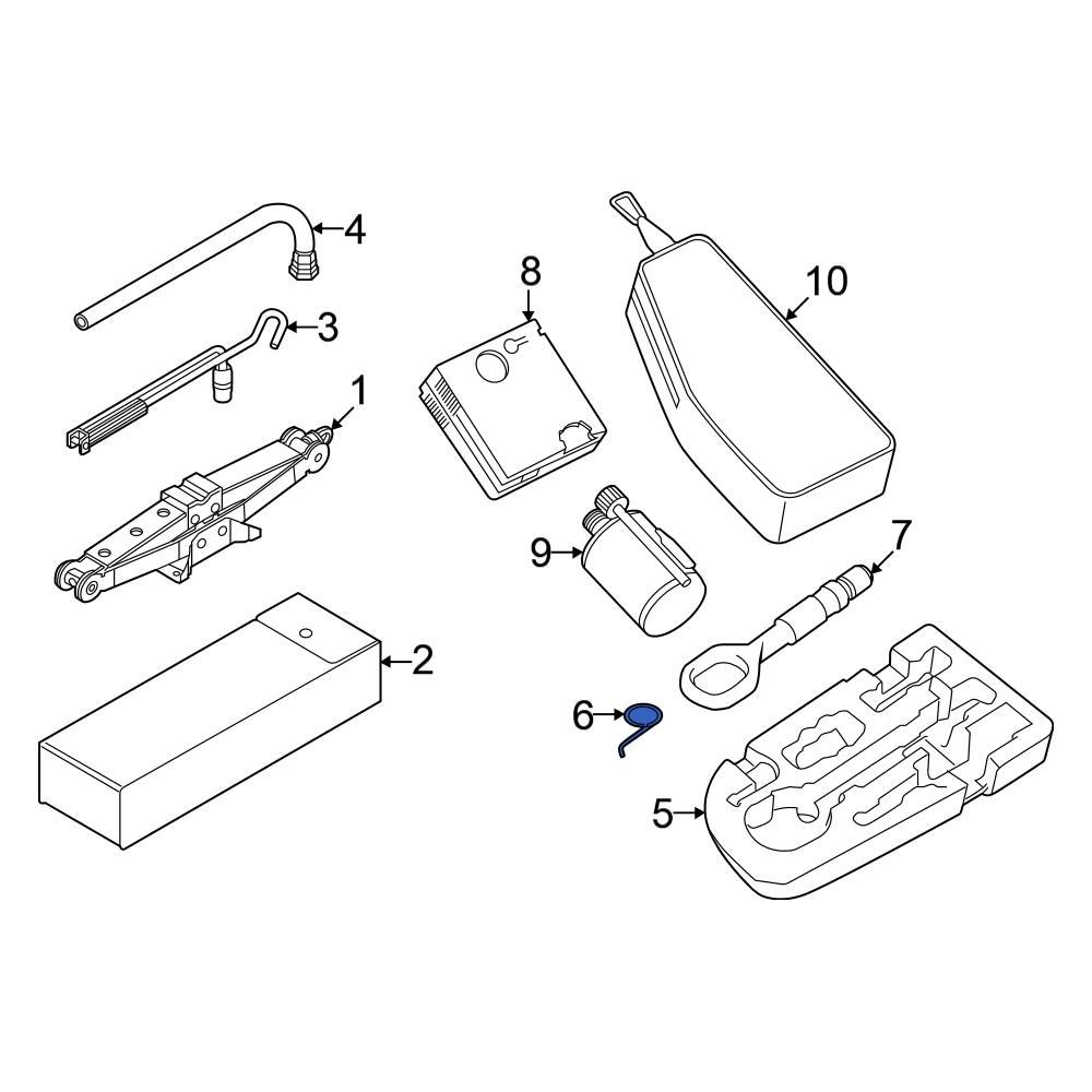 Volkswagen OE 6X0012243 - Multi-Purpose Tool Set