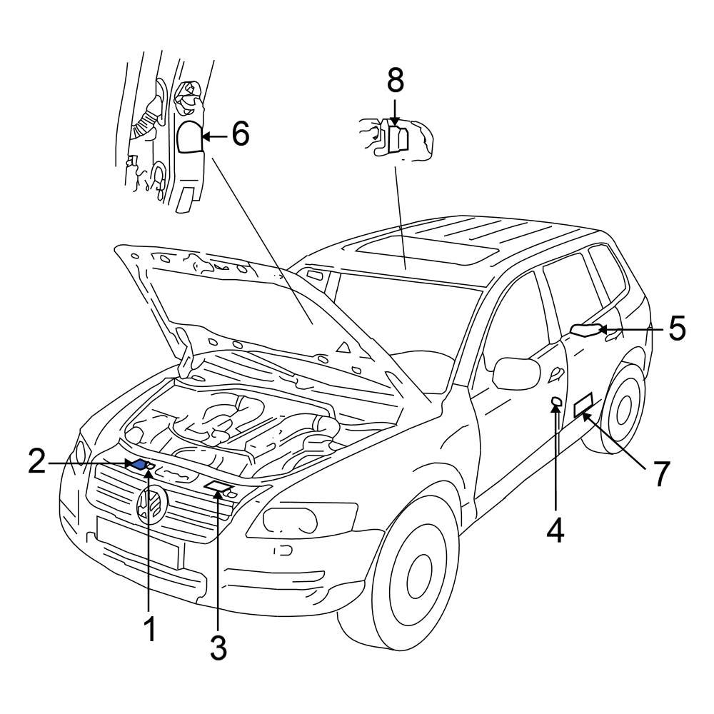 Volkswagen OE 701010002AA - Caution Label