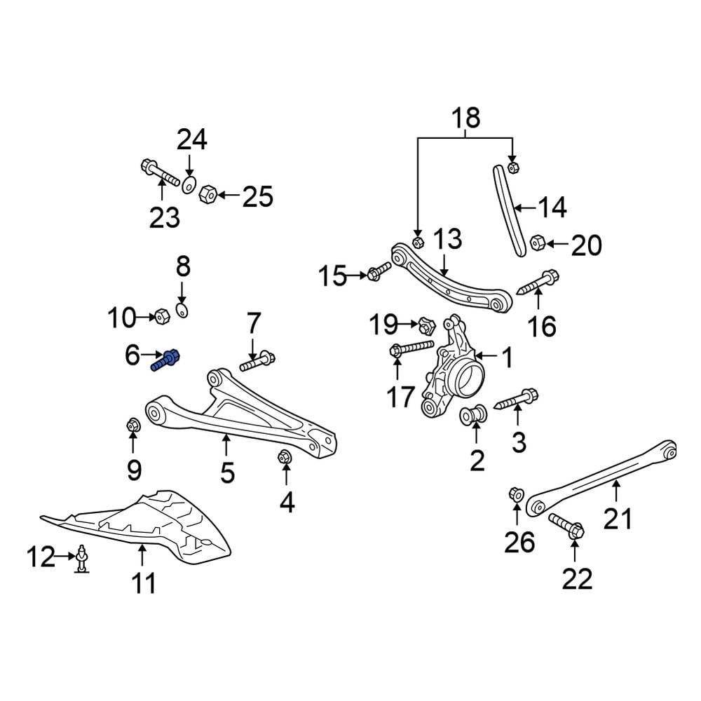 Volkswagen OE WHT001833 - Lower Suspension Control Arm Bolt