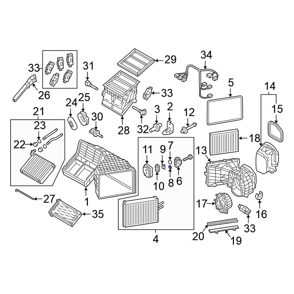 Volkswagen OE 8E0260749A - Lower A/C Expansion Valve Seal