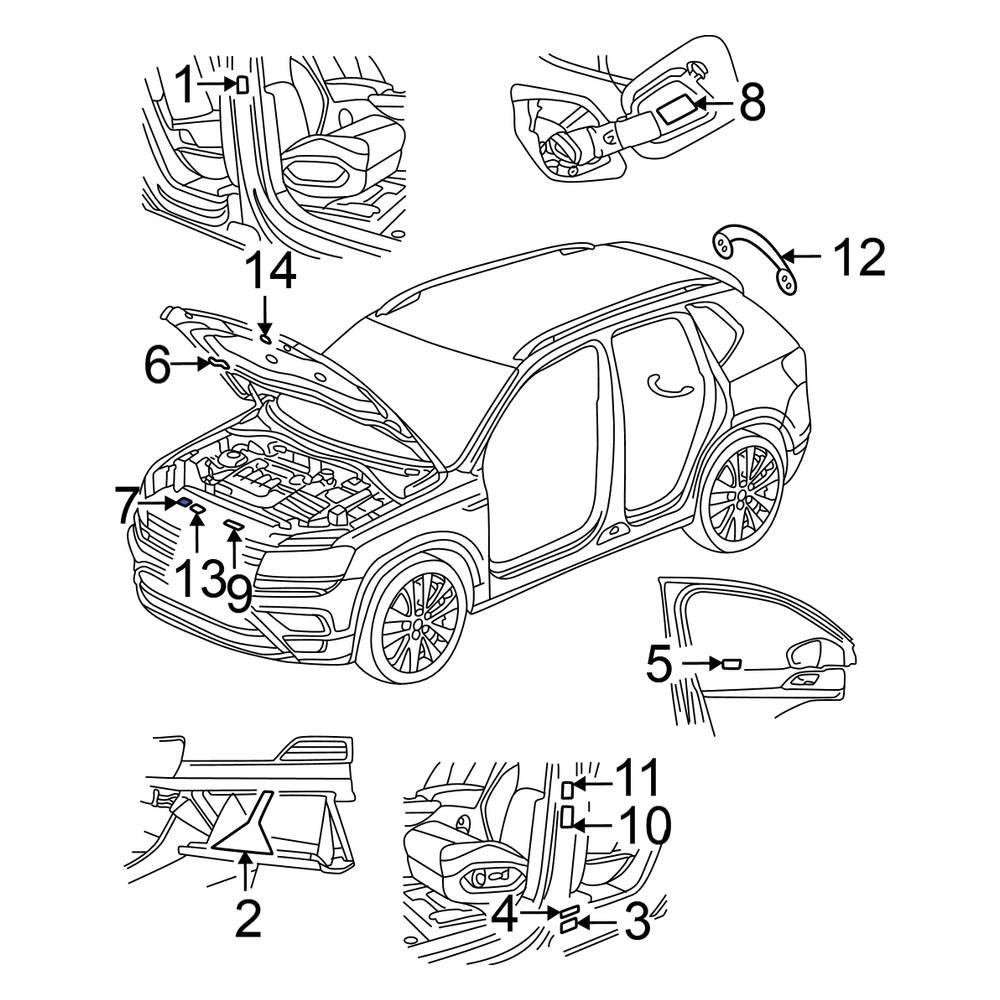 Volkswagen OE 5QF010008A - A/C System Information Label