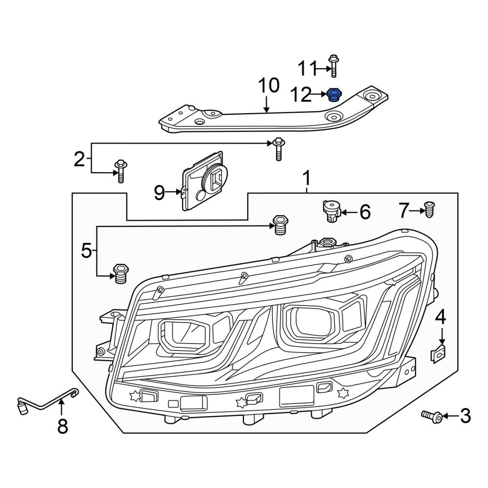 Volkswagen OE 1K8941297 - Headlight Mounting Nut