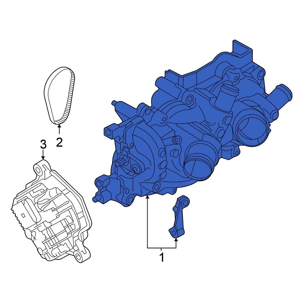 Volkswagen OE 05E121111AB - Engine Water Pump