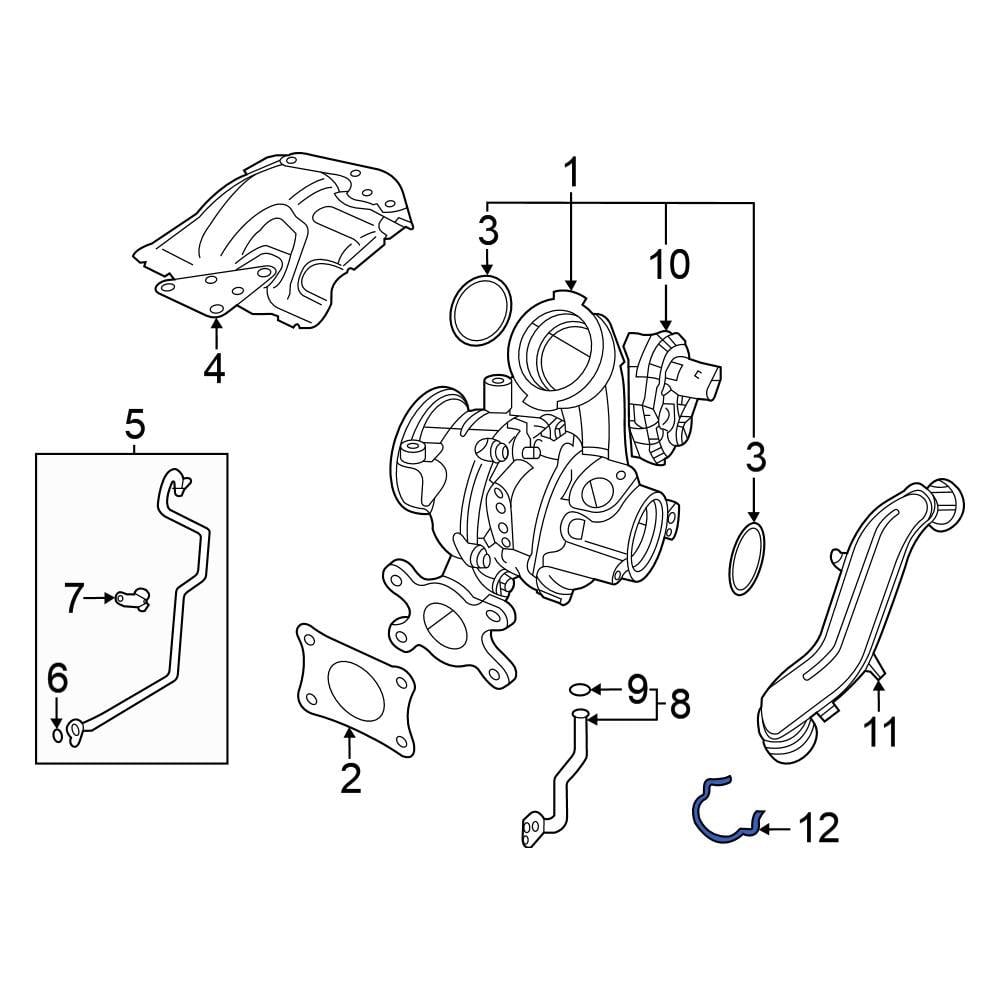 Volkswagen OE 04E145853E - Intercooler Pipe Clip