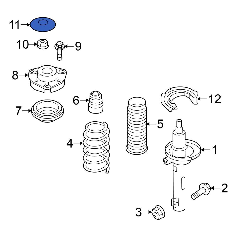 Volkswagen OE 6Q0412359 - Suspension Strut Mount Cap