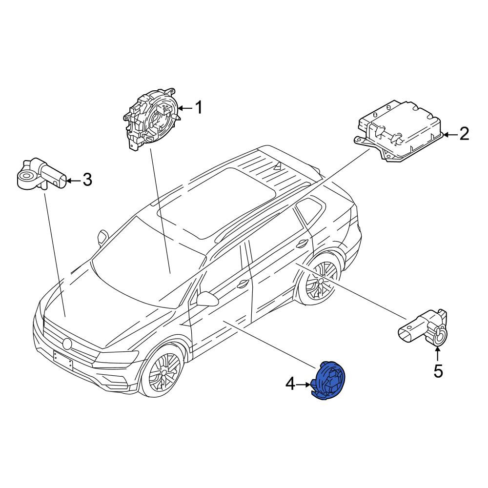 Volkswagen OE 5Q0959354A - Center Air Bag Impact Sensor