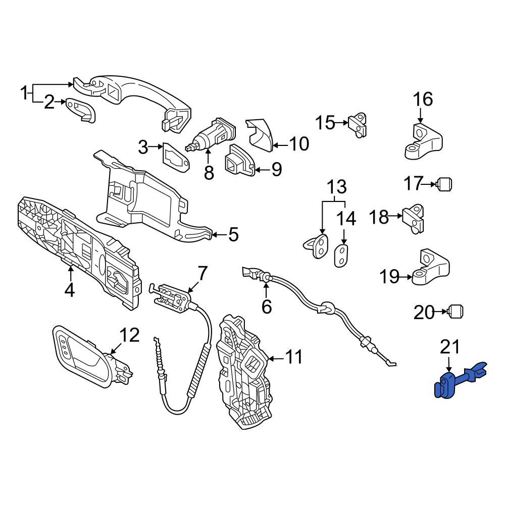 Volkswagen OE 2GJ837249A - Front Door Check