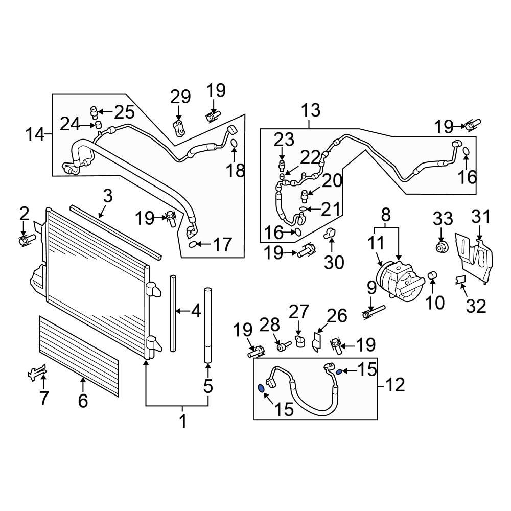 Volkswagen OE 4E0260749A - A/C Refrigerant Line O-Ring