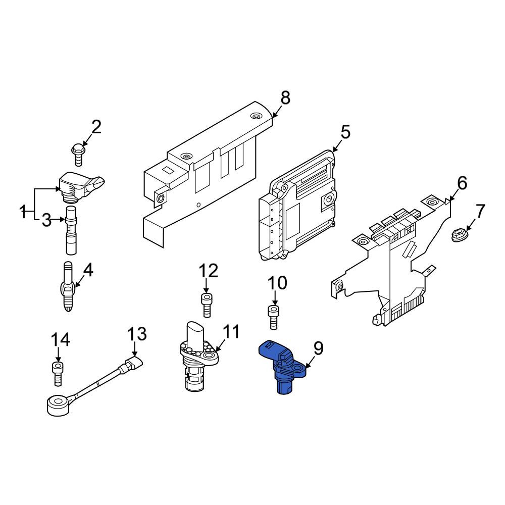 Volkswagen OE 04C907601K - Engine Camshaft Position Sensor