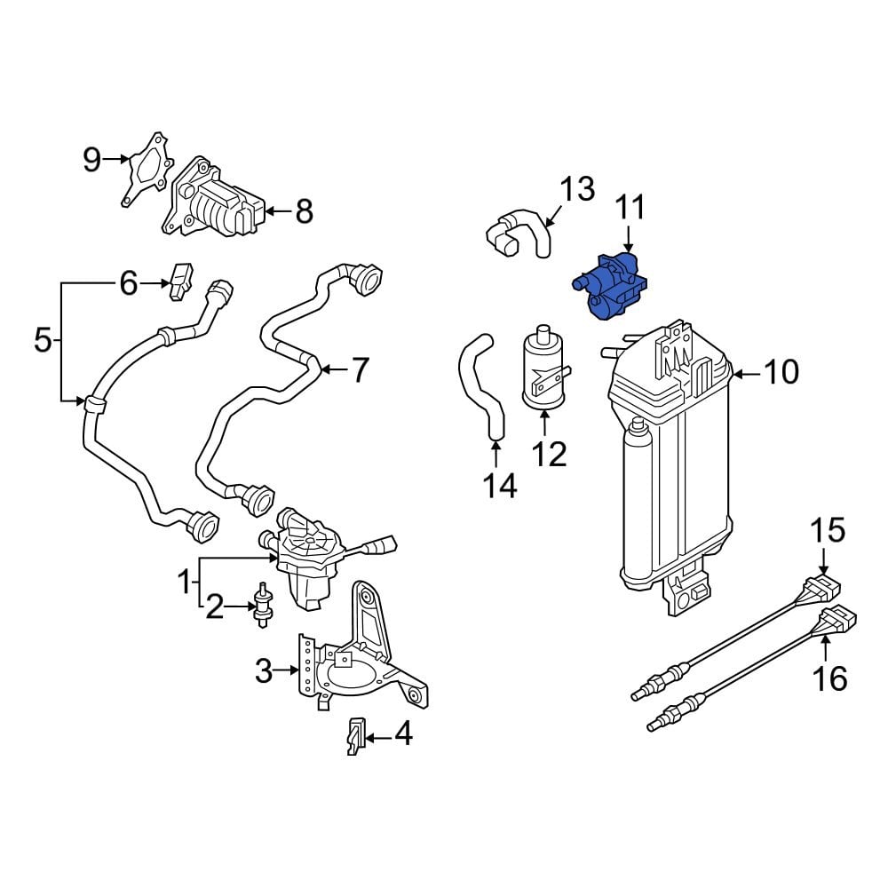Volkswagen OE 7L0906243A - Evaporative Emissions System Leak Detection Pump