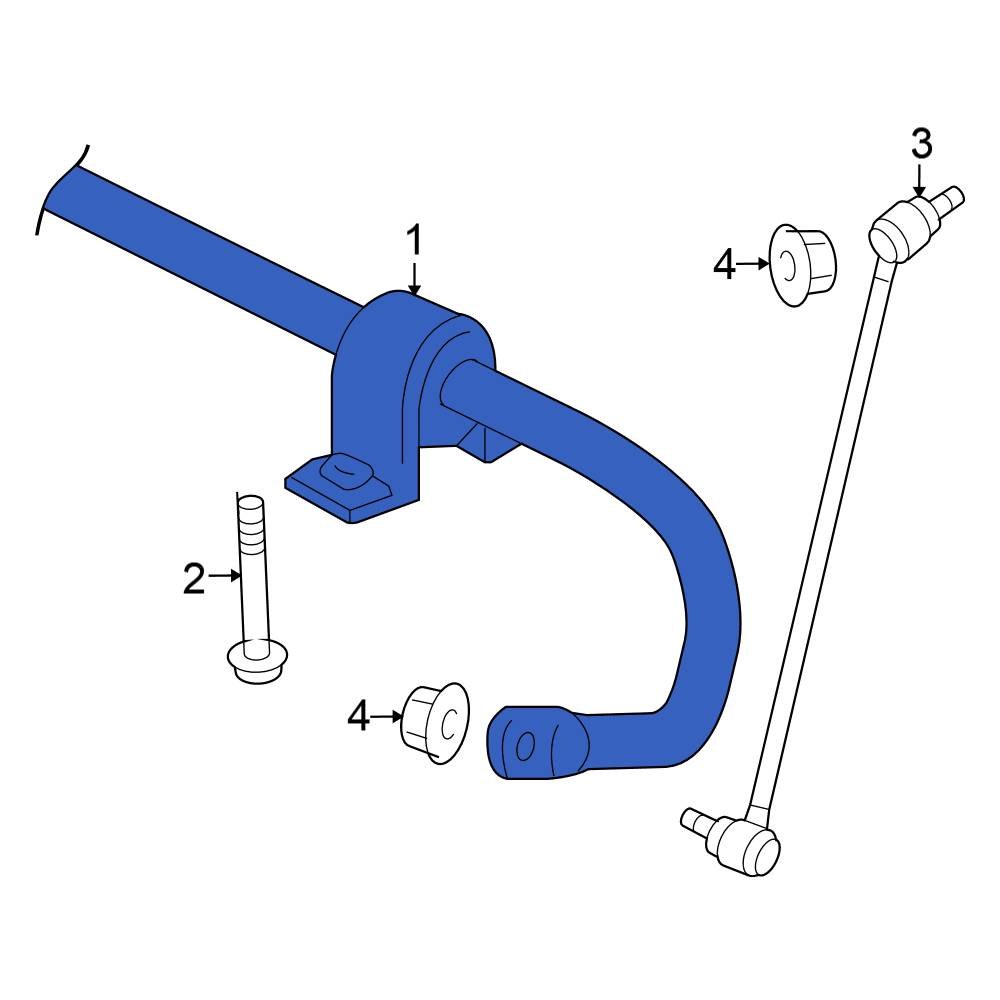 Volkswagen OE 3Q0411303N - Front Suspension Stabilizer Bar