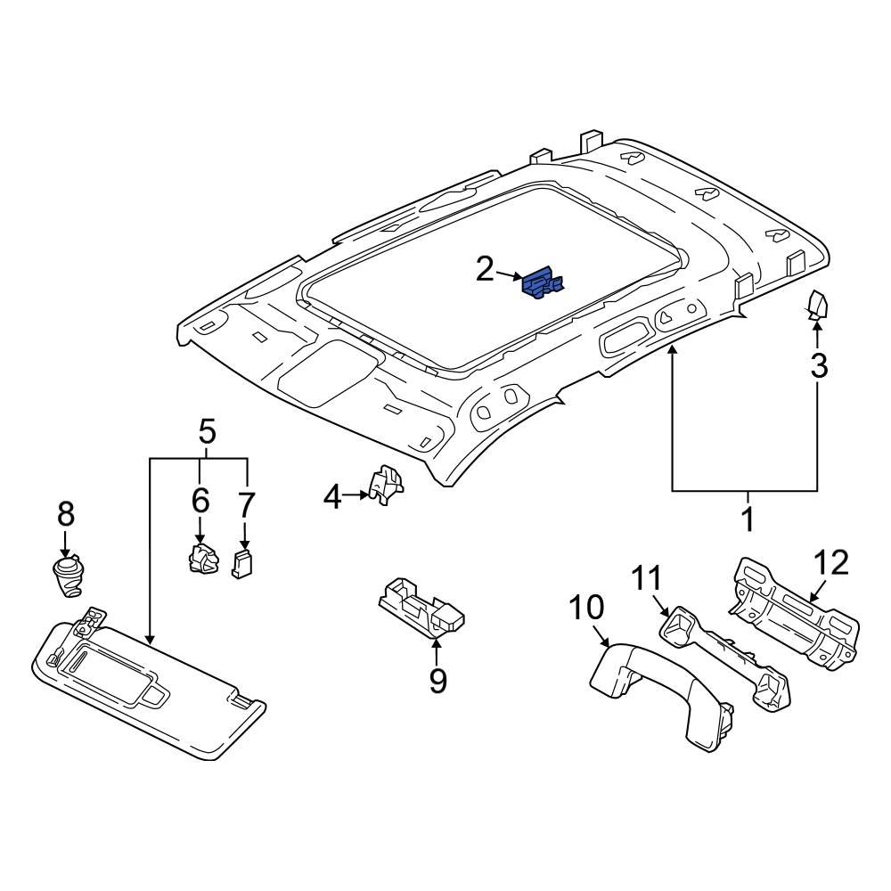 Volkswagen OE 5G0867289A - Headliner Clip