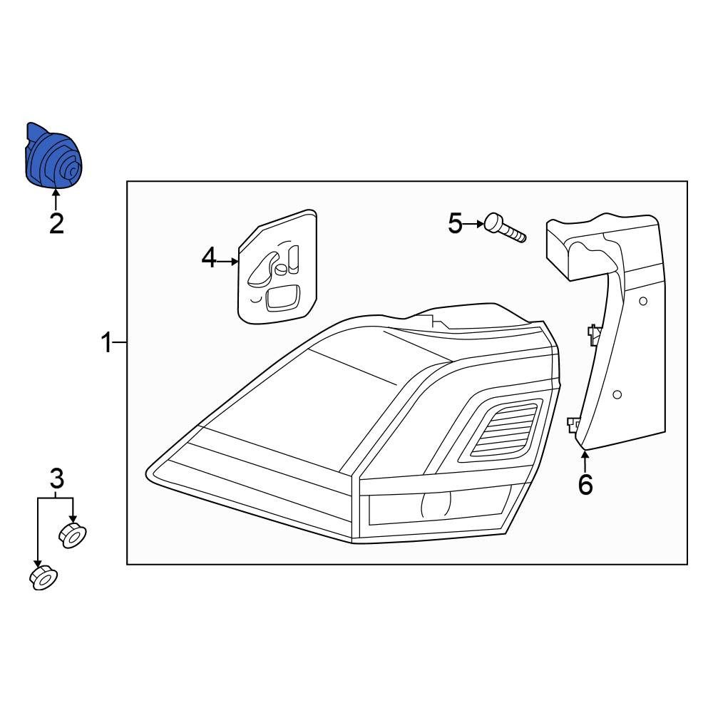 Volkswagen OE 5TA945300 - Tail Light Nut