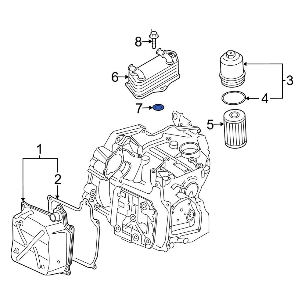 Volkswagen OE WHT008226 - Automatic Transmission Oil Cooler O-Ring