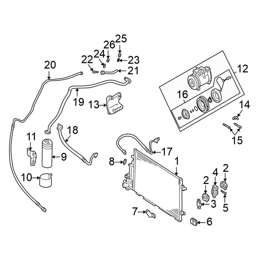 Volkswagen OE 8A0820855AA - A/C Service Valve Core