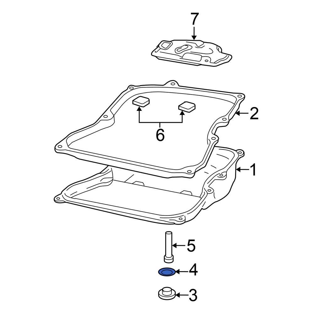 Volkswagen OE 09D321181B - Automatic Transmission Drain Plug Seal