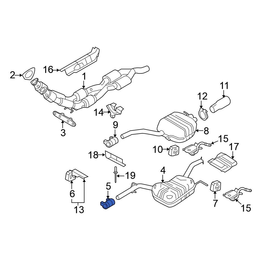 Volkswagen OE 1K0253141J - Exhaust Muffler Clamp