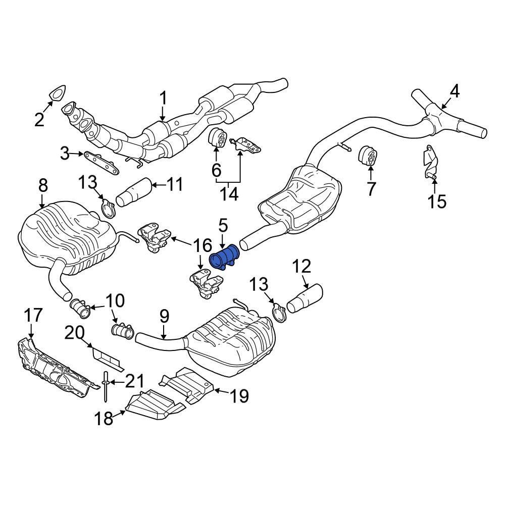 Volkswagen OE 1K0253141J - Exhaust Muffler Clamp