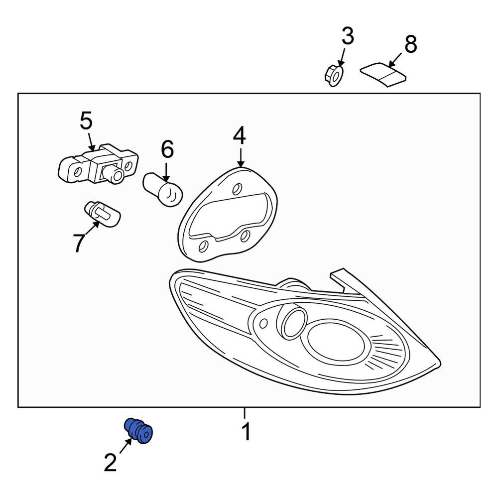 Volkswagen OE 3C8945246 - Tail Light Clip