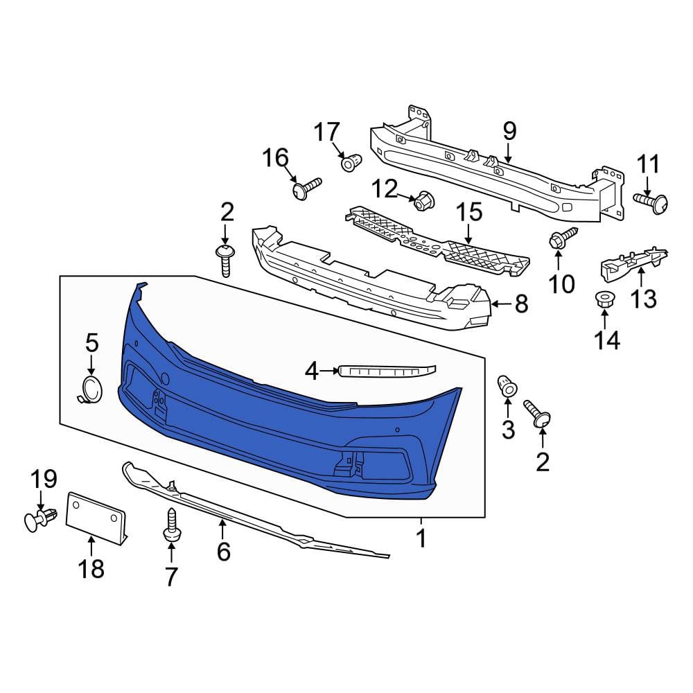 Volkswagen OE 561807217HGRU - Front Bumper Cover