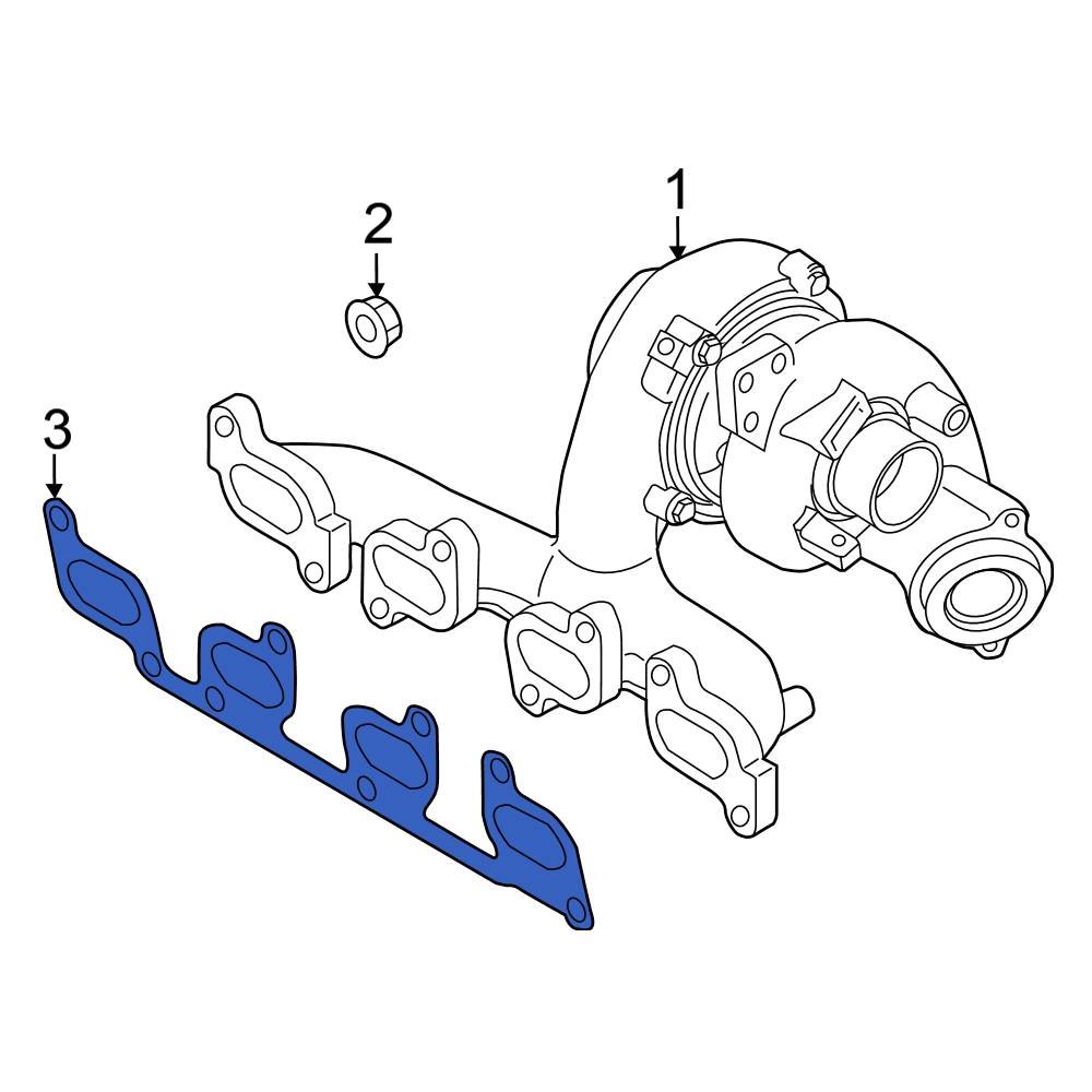 Volkswagen OE 1K0253115T - Exhaust Header Collector Gasket