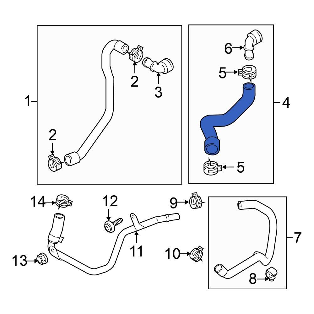 Volkswagen OE 1K0122073GF - Evaporative Emissions System Lines
