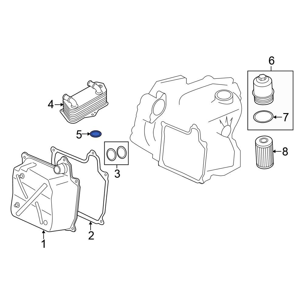 Volkswagen OE WHT008226 - Automatic Transmission Oil Cooler O-Ring