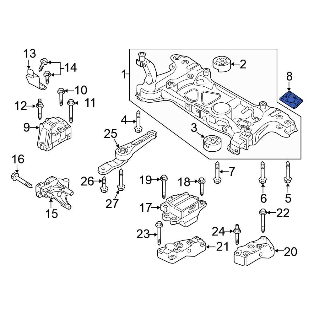 Volkswagen OE WHT005350 - Engine Cradle Spacer