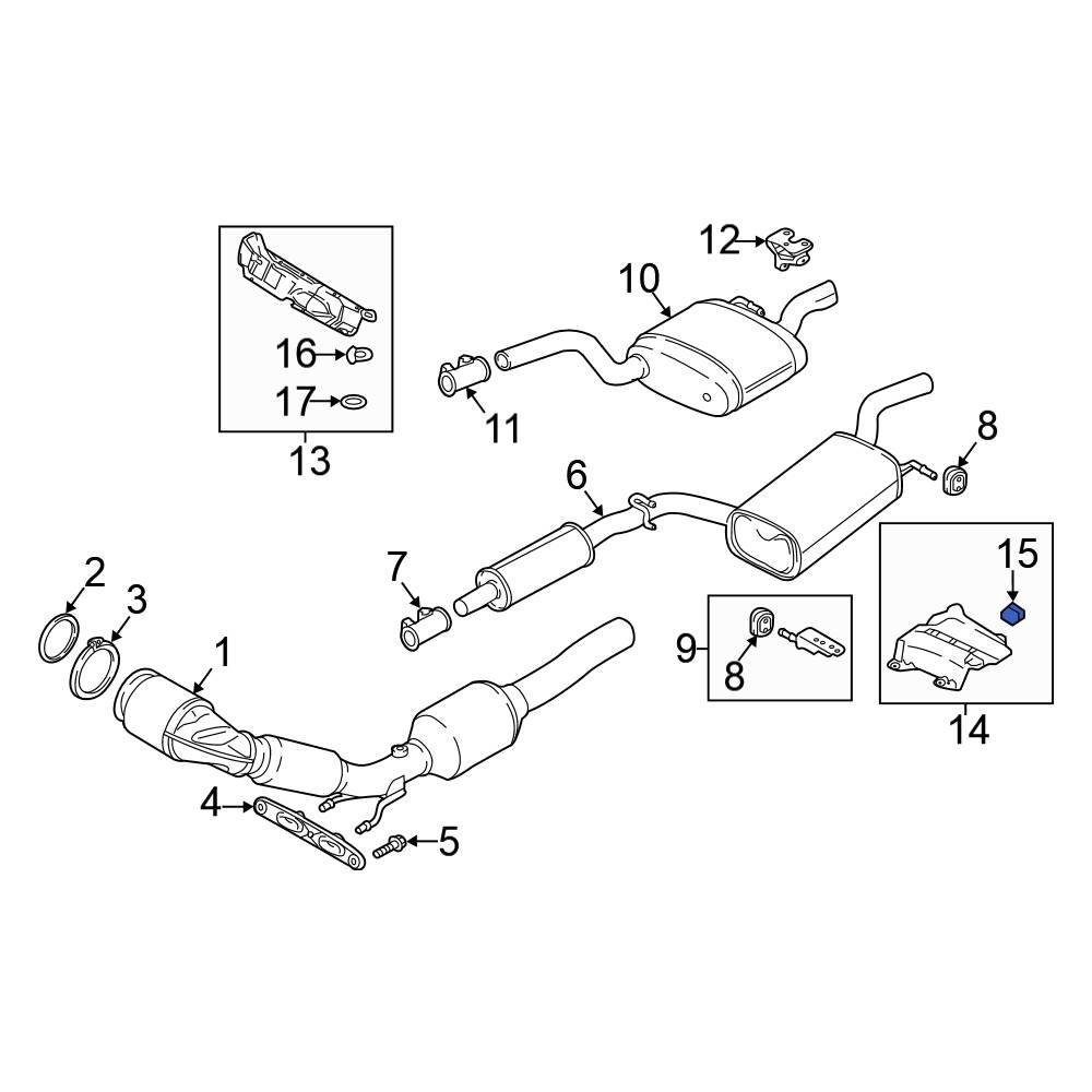 Volkswagen OE WHT003386 - Floor Pan Heat Shield Washer